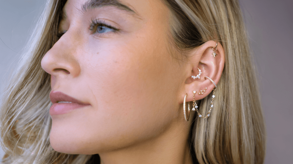 How Many Ear Piercings Can You Get at Once? A Guide to Stacking Safely | PiercingMag